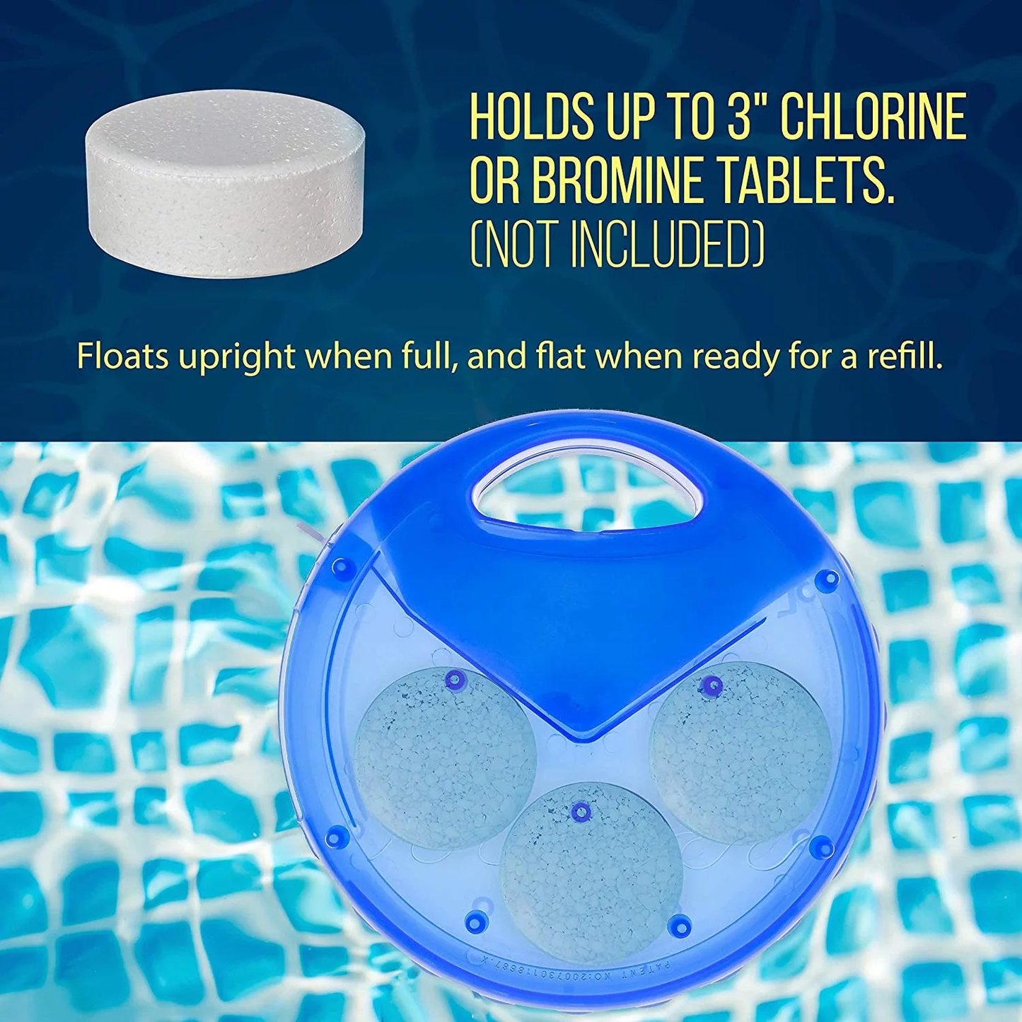 Floating swimming pool dispenser-Bonny